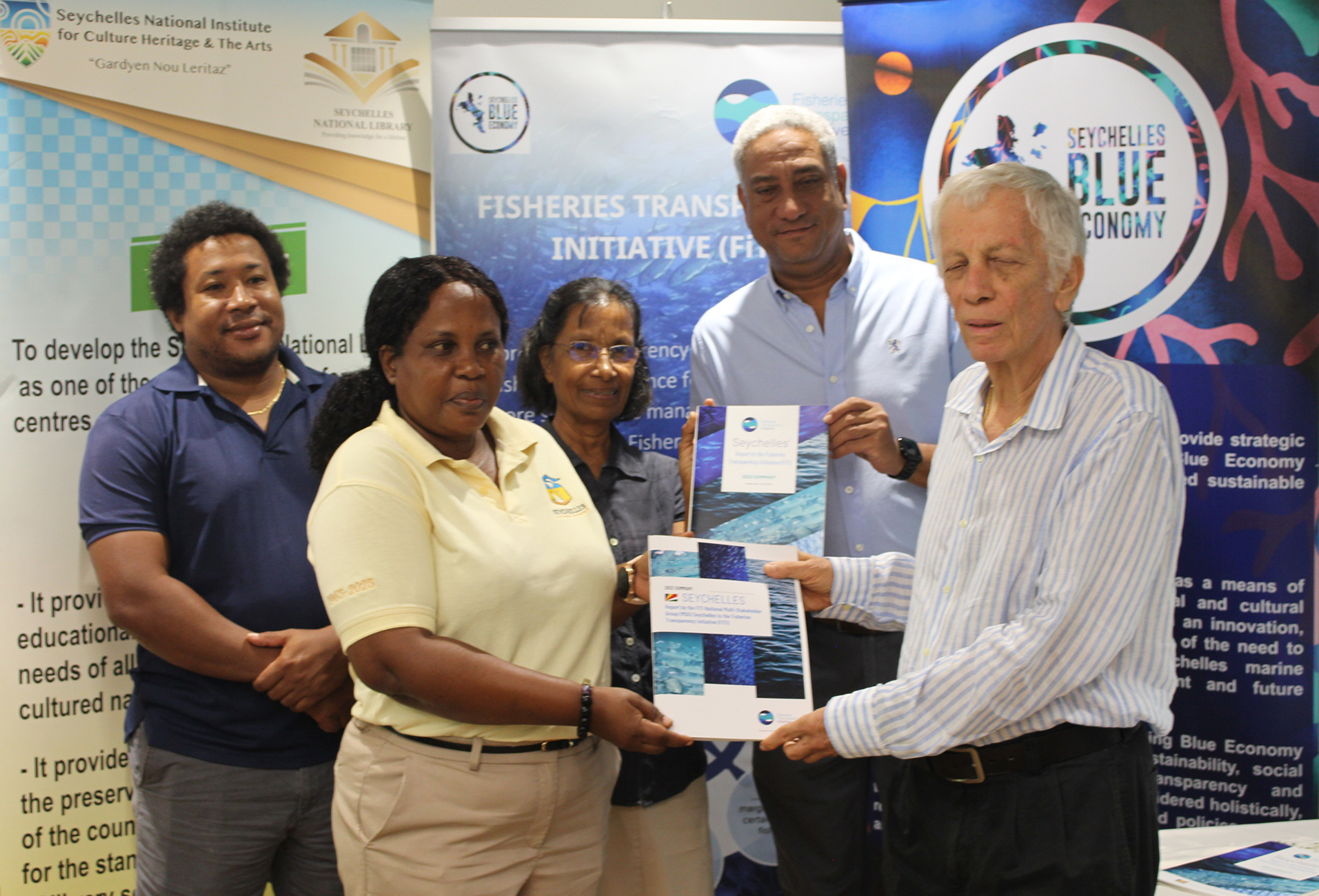 Handing-over of FiTI Report to the Seychelles National Library ...